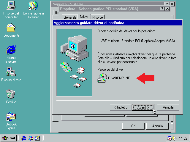 Installare driver video in Windows 95/98/Me su VirtualBox | CosMattia Blog